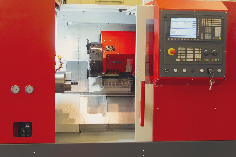 New Cnc Turning and Milling Machining Center Stock Image - Image of ...