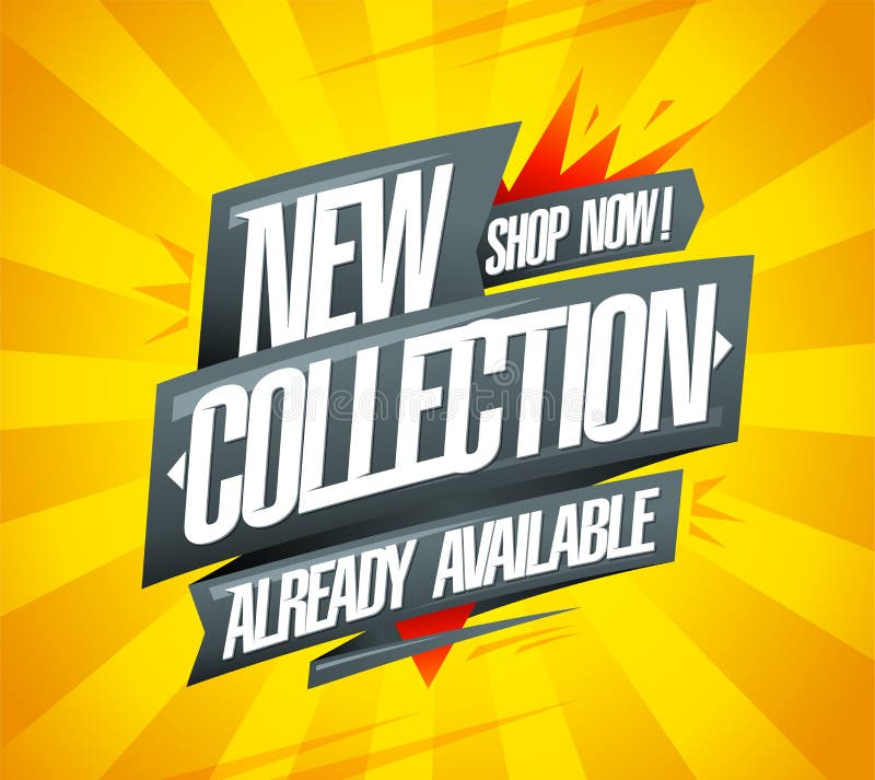 New Arrival, New Collection Signs. Stock Vector - Illustration of ...