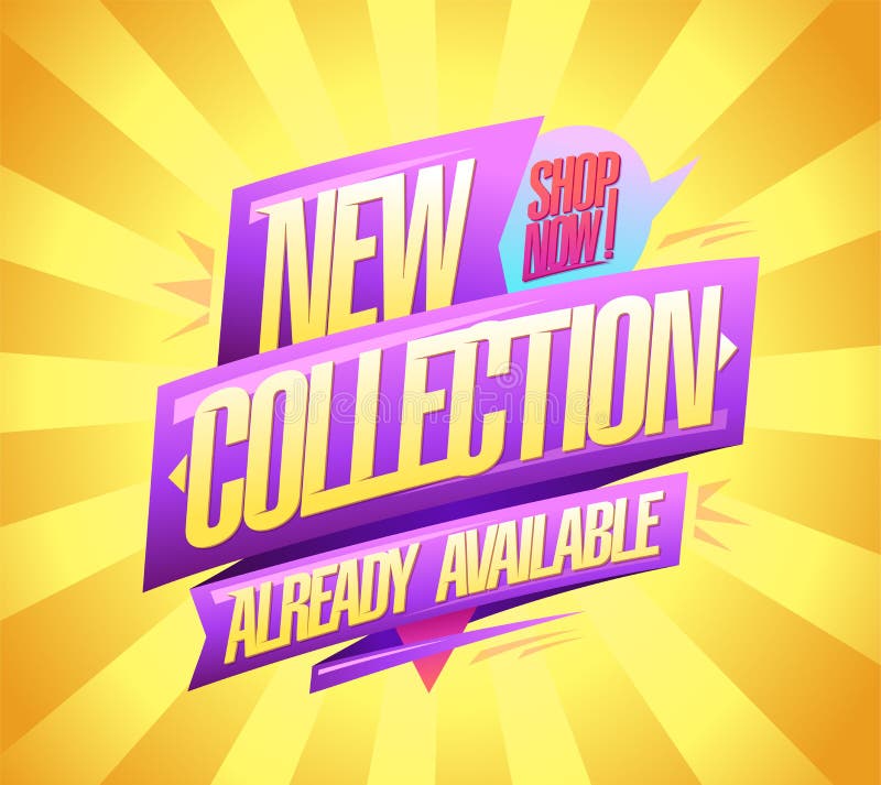 New Arrival, New Collection Signs. Stock Vector - Illustration of ...