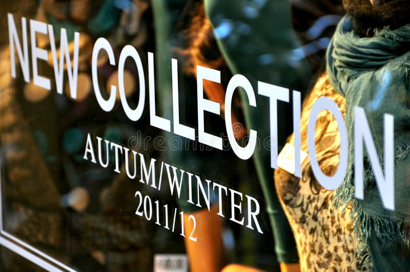 Fashion Store New Collection Stock Image - Image of female ...