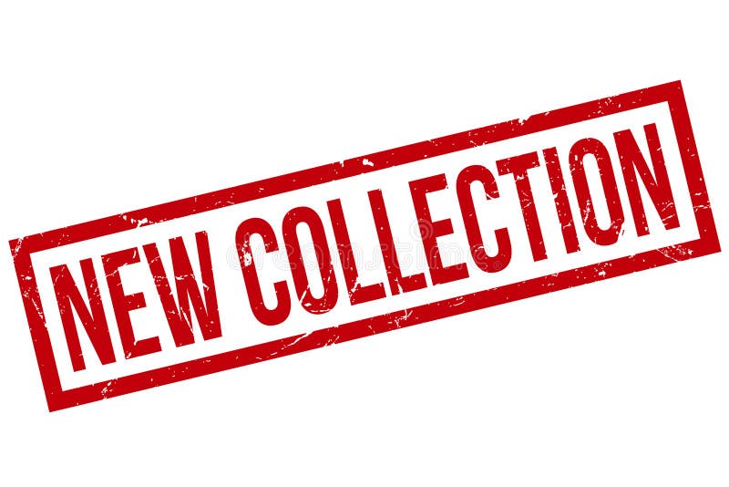 New Collection Rubber Stamp. Red New Collection Rubber Grunge Stamp ...