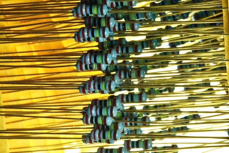 New color coded resistors stock photo. Image of hardware - 234237664
