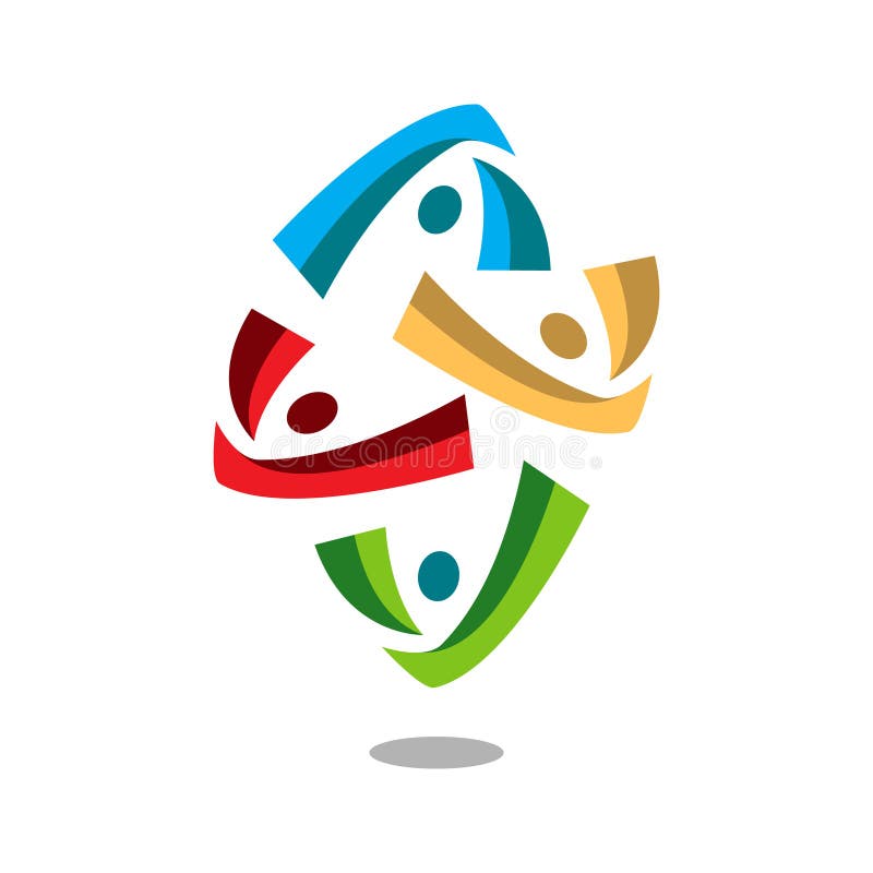 Unity Logo Design Premium Vector | Luxury Human Unity Logo Design