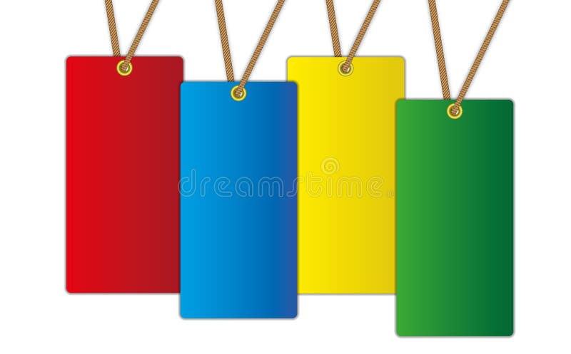 Multi Color Label stock vector. Illustration of retail - 13572047