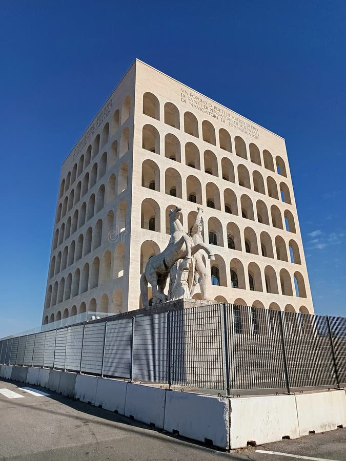New Colosseum Modern Architecture in EUR Rome Editorial Photo - Image ...