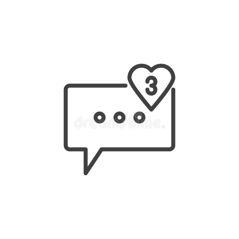 Comment Notification Symbol Instagram. Button for Social Media Stock ...