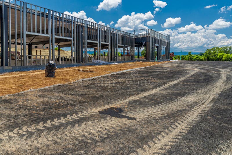 New Commercial Building Construction Stock Photo - Image of ...