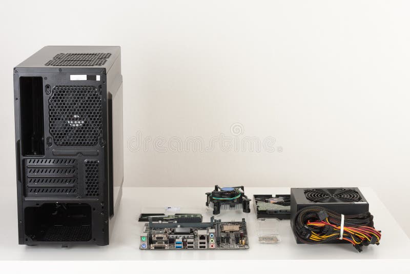 New Components, Hardware for Building Desktop PC. Stock Photo - Image ...