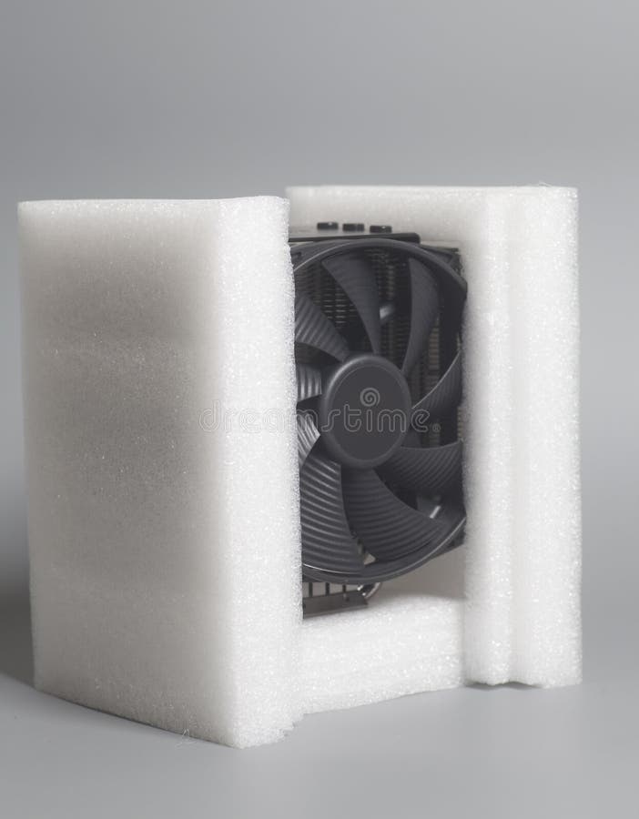 CPU Fan Processor Cooler Detail Stock Image - Image of cooling ...