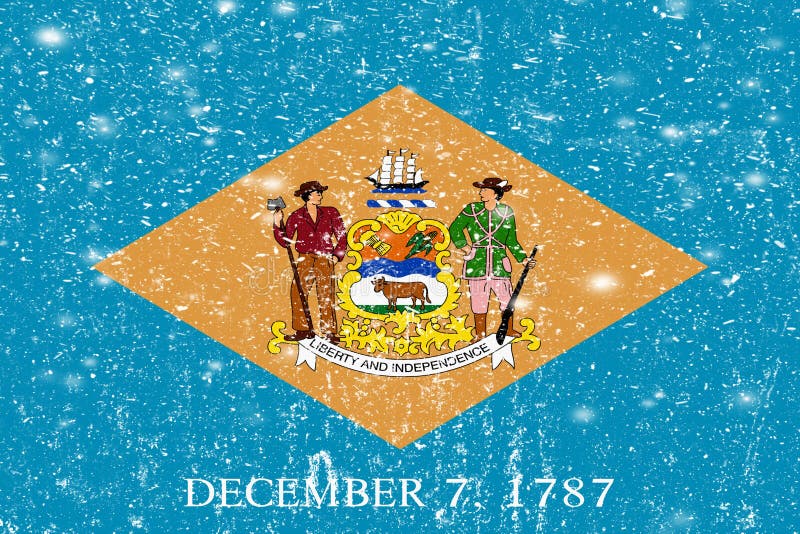 New Concept Delaware Flag White Messy Wall Stucco Texture Background ...