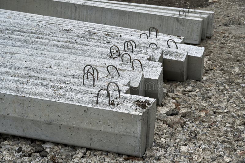 New Concrete Blocks and Curbs for Road Construction Stock Image - Image ...