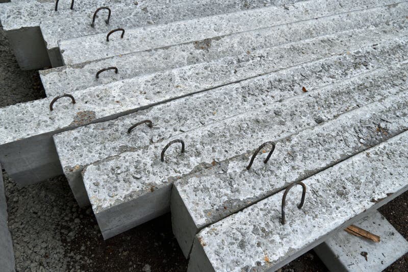 New Concrete Blocks and Curbs for Road Construction Stock Photo - Image ...