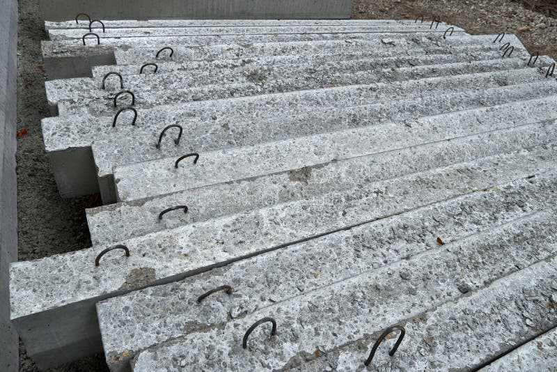 New Concrete Blocks and Curbs for Road Construction Stock Image - Image ...