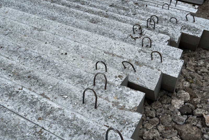 New Concrete Blocks and Curbs for Road Construction Stock Image - Image ...