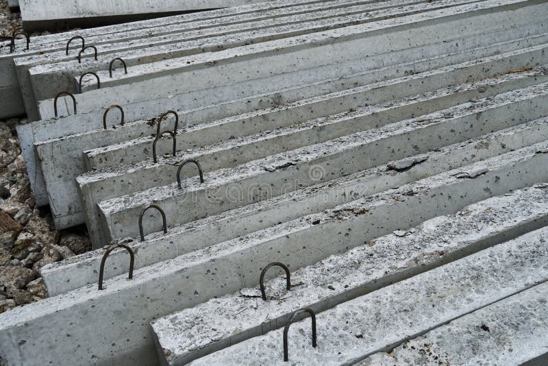 New Concrete Blocks and Curbs for Road Construction Stock Image - Image ...