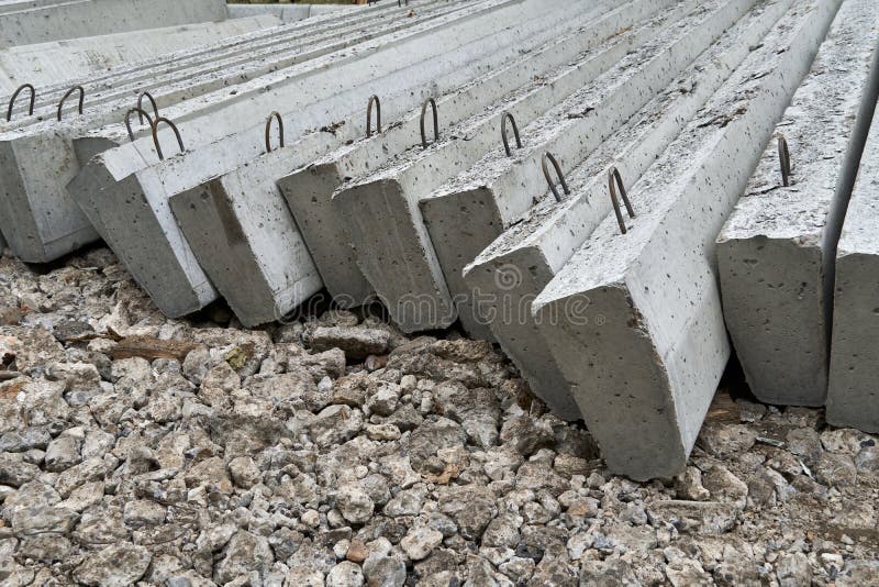 New Concrete Blocks and Curbs for Road Construction Stock Image - Image ...