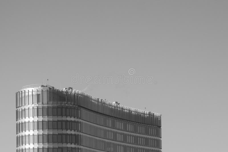 New Constructed Building Black and White Background Stock Photo - Image ...