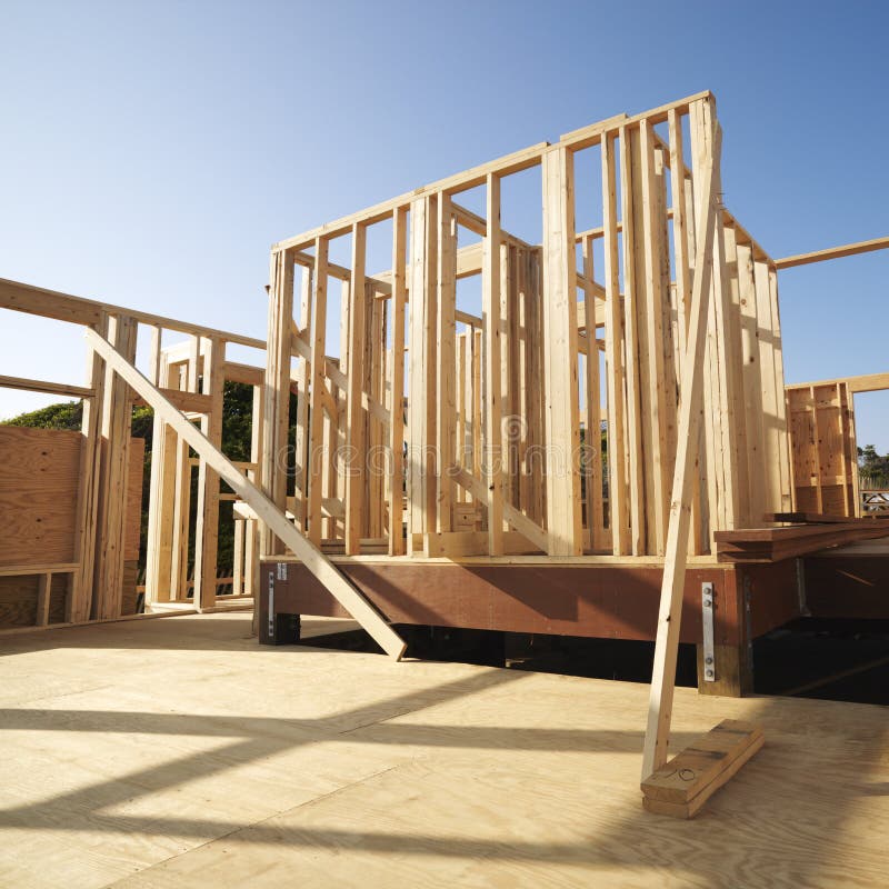 Construction frames. stock photo. Image of lumber, structures - 3470434
