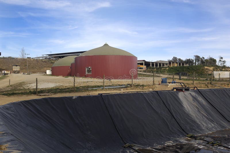 New Construction of Bio Gas Plant Stock Image - Image of nature, space ...