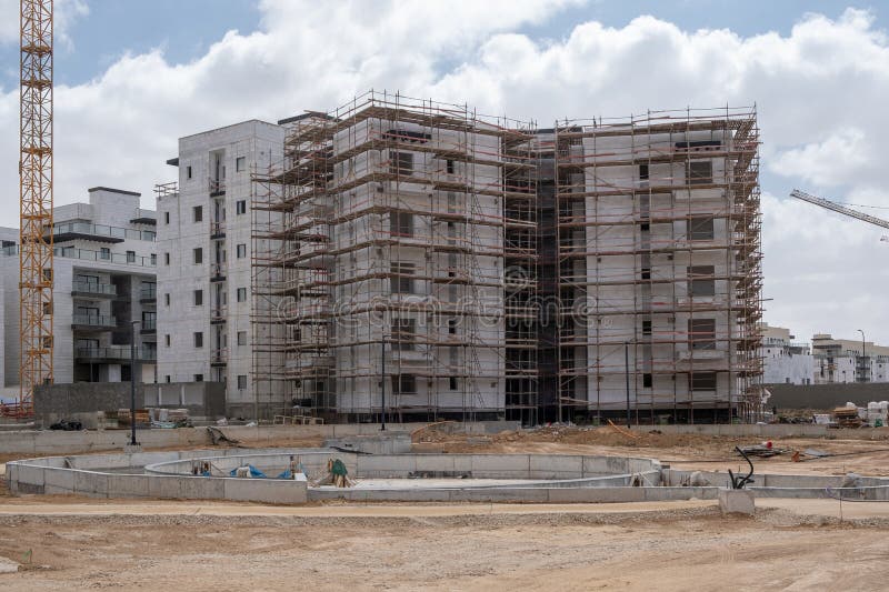 New Construction Development, in Israel, Buildings. New Apartments on a ...