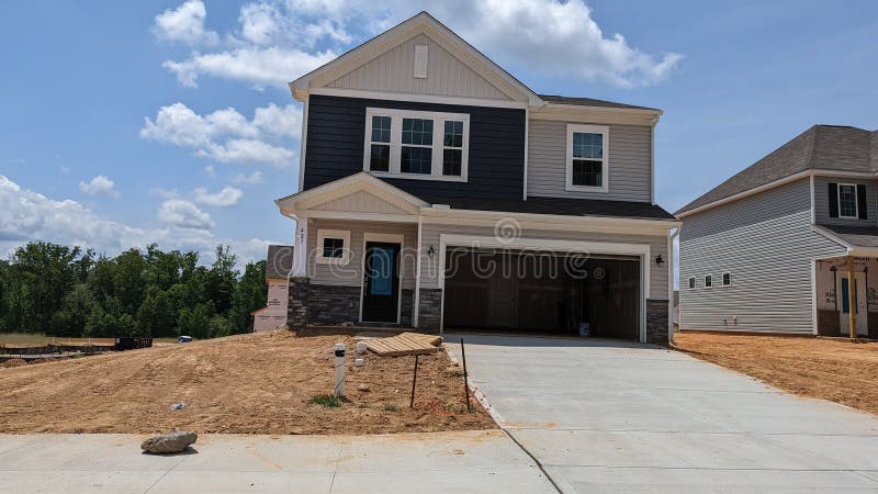 New Construction Home almost Ready To Move in Stock Photo - Image of ...