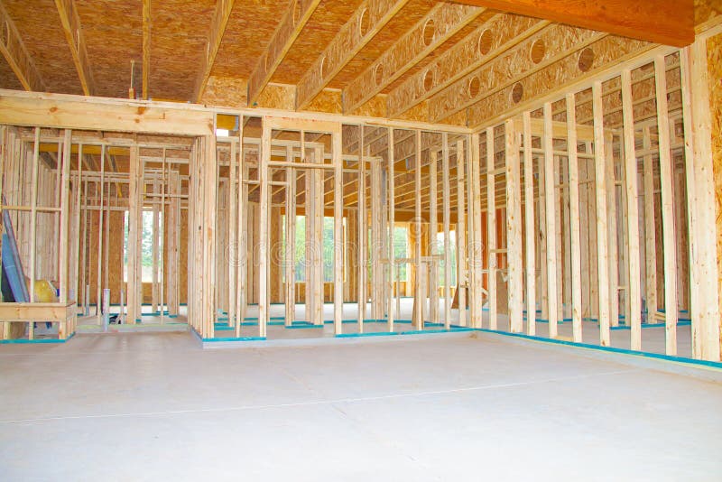 New construction stock photo. Image of concrete, wooden - 61708242