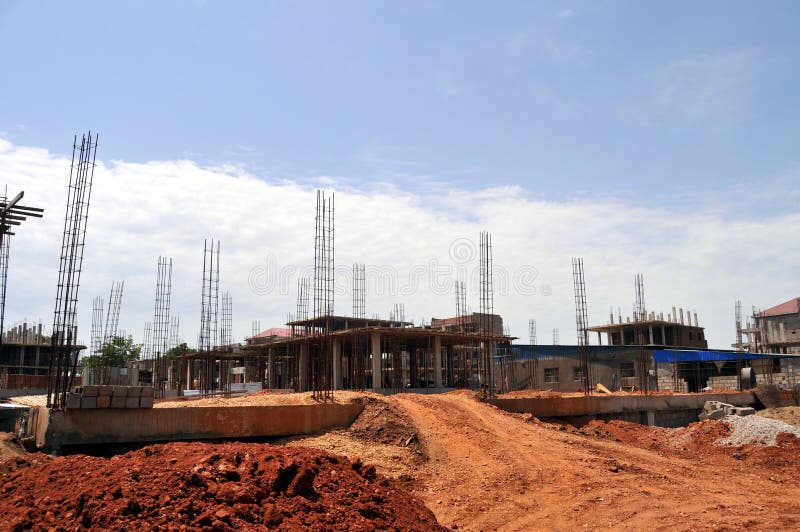 New Construction In Juba Stock Image - Image: 19947521