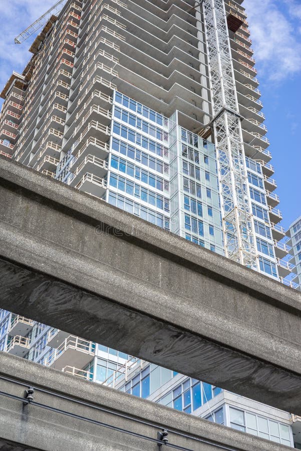 New Construction Outside Building Structure Stock Photo - Image of ...