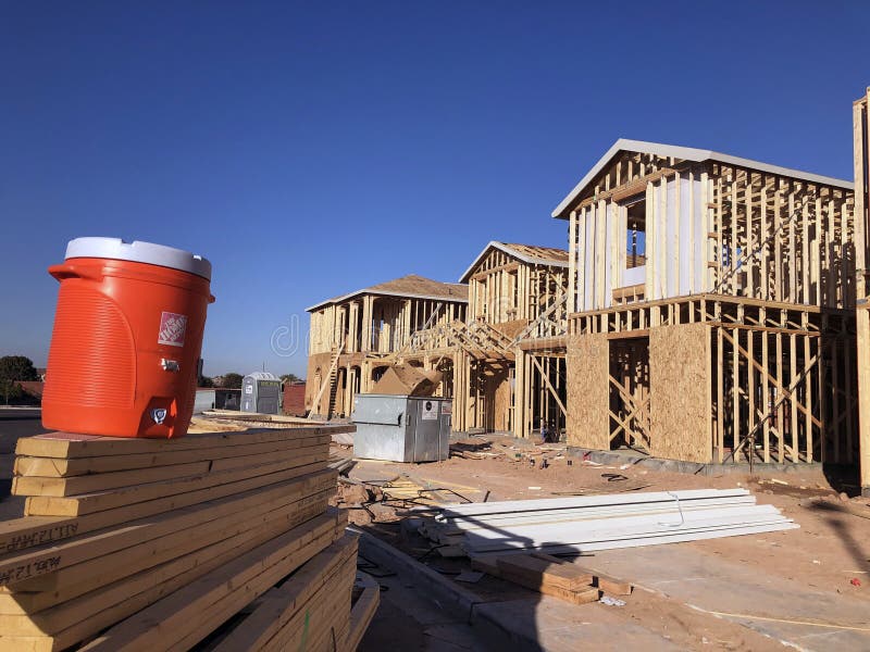 New Construction in Progress. Editorial Photography - Image of ...