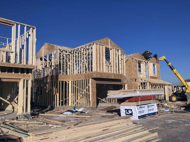 New Construction in Progress. Editorial Stock Image - Image of ...