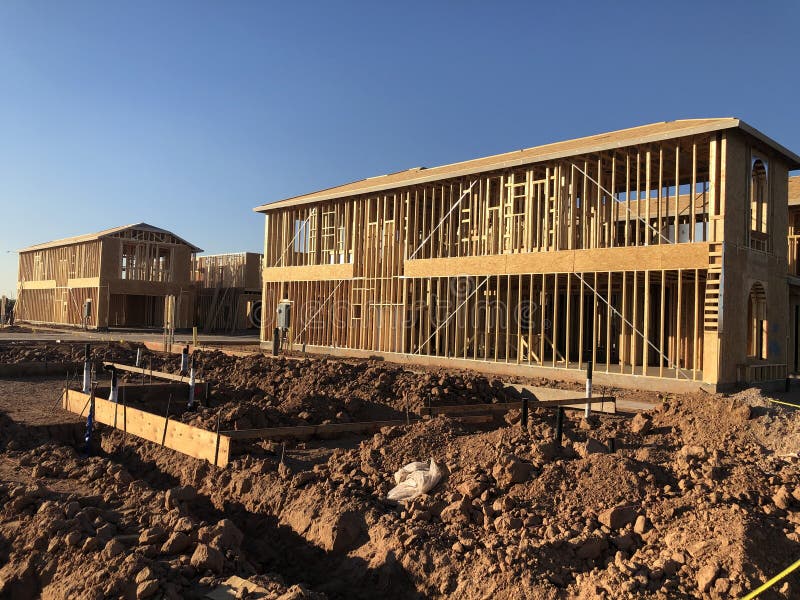 New Construction in Progress. Stock Photo - Image of industrail ...