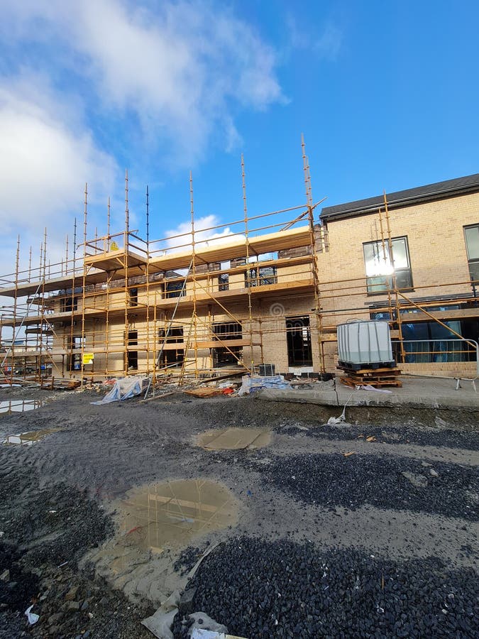 New Construction Site in Baldoyle, Dublin 13, Ireland Editorial Stock ...