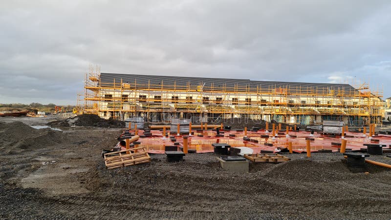 New Construction Site in Baldoyle, Dublin 13, Ireland Stock Photo ...