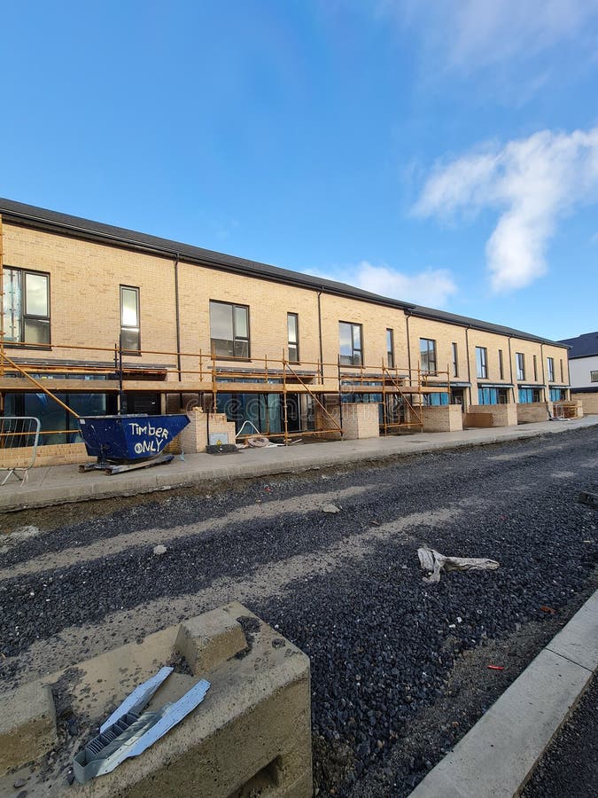 New Construction Site in Baldoyle, Dublin 13, Ireland Stock Image ...
