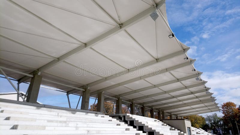 New Constructions of the Modern Small Stadium Stock Image - Image of ...