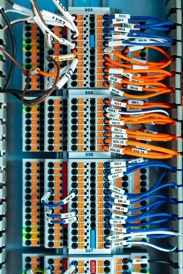 New Control Panel with Circuit-breakers, Fuses, Rails, Low Voltage ...