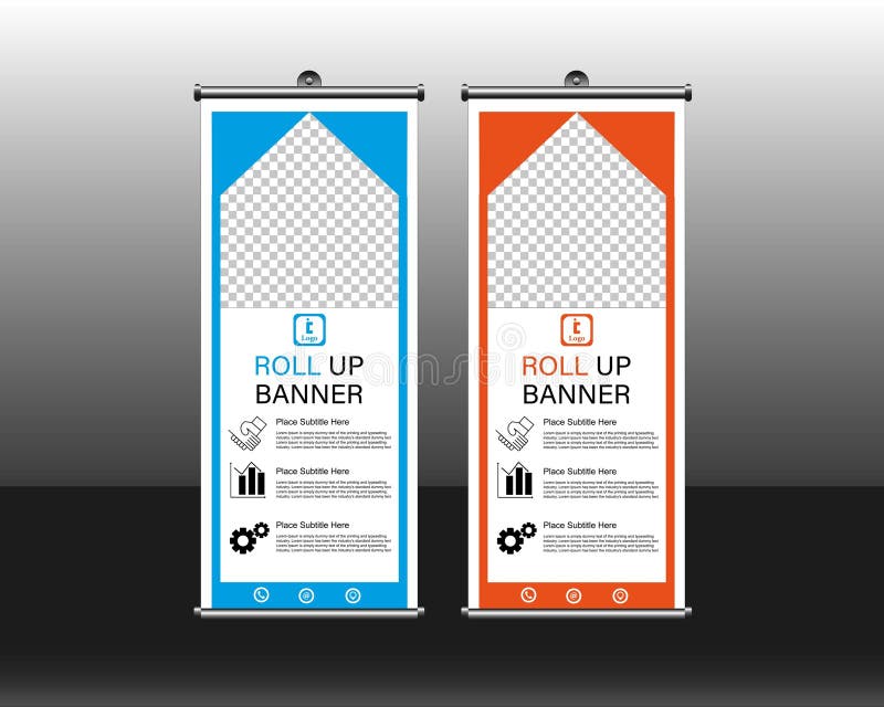 Roll Up Banner Design, Roll Up Brochure Flyer Banner Design Template ...