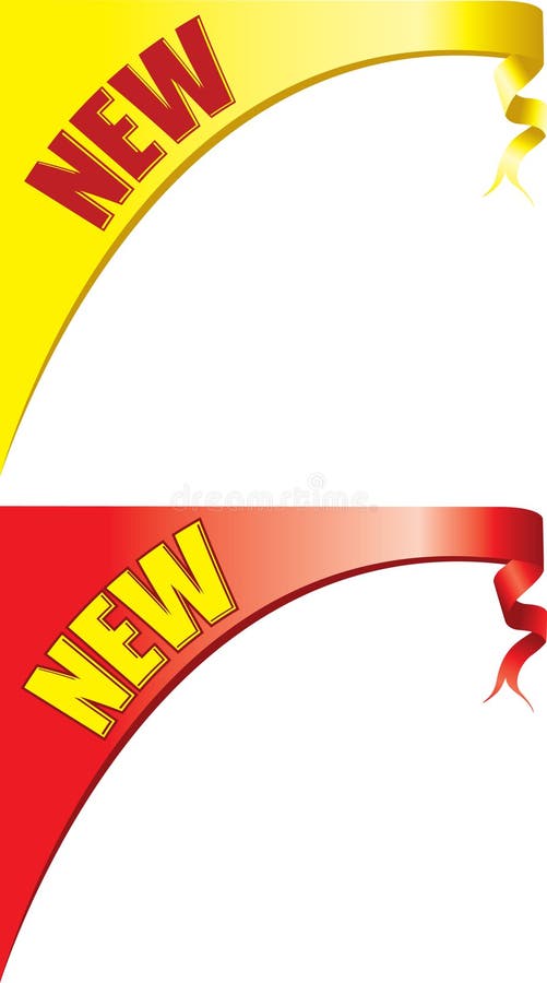 New Orange Corner Business Ribbon Stock Vector - Illustration of ...