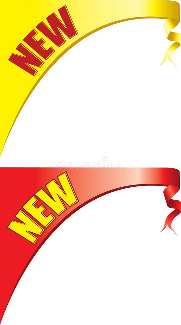 New Corner flashes stock vector. Illustration of banner - 9048007