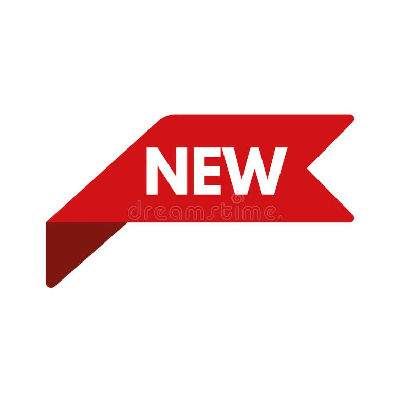 New corner sticker stock vector. Illustration of button - 354383116