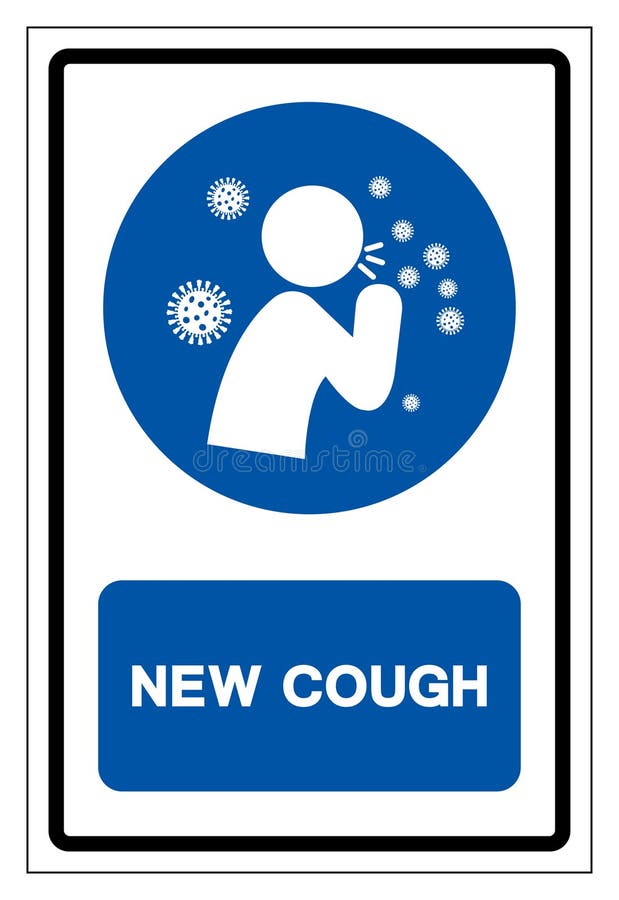 New Cough Symptoms Covid-19 Symbol Sign, Vector Illustration, Isolate ...