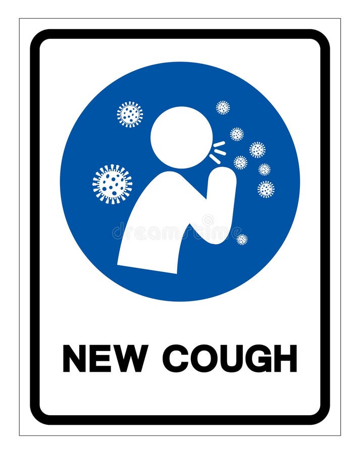 Symptoms Cough of Covid-19 Virus Symbol Sign,Vector Illustration ...