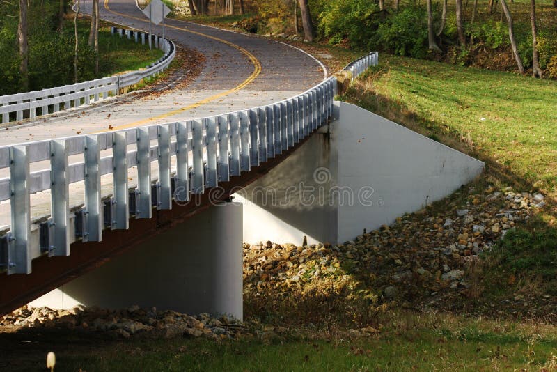 New country road bridge stock photo. Image of fall, yellow - 348632