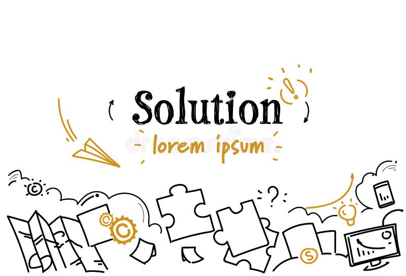 New Creative Business Idea Inspiration Solution Concept Sketch Doodle ...