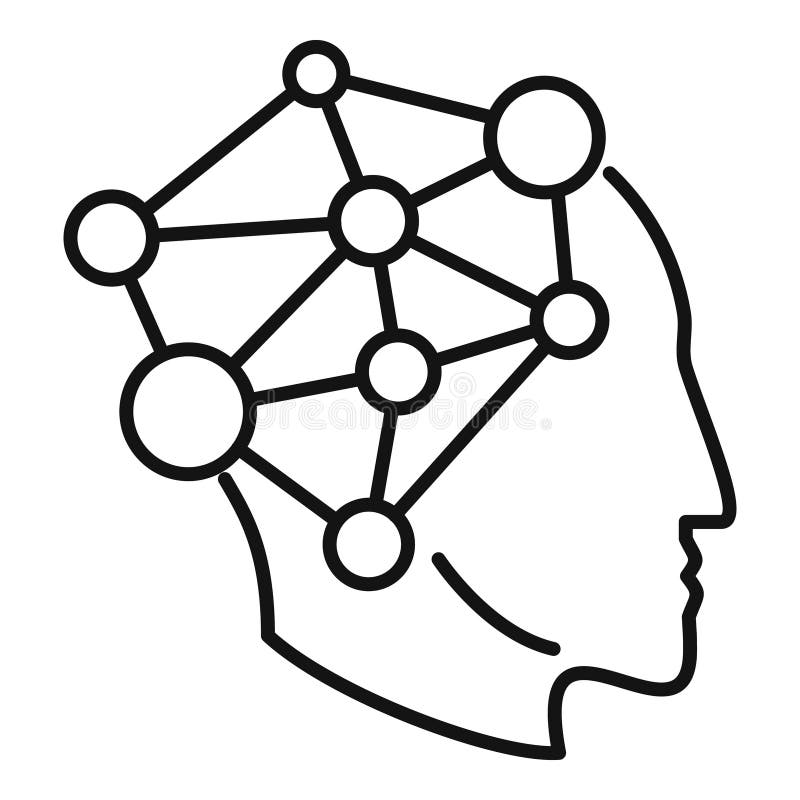 New Creative Mind Icon Outline Vector. Person Work Stock Vector ...