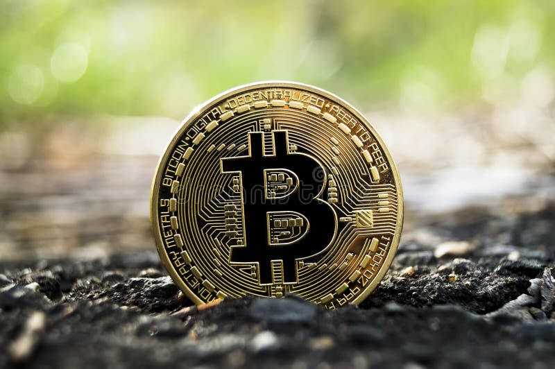 New Crypto Currency, Bitcoin and Computer Fee Finance Map Stock Image ...