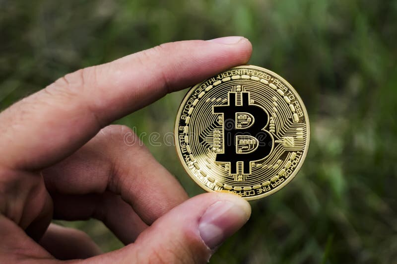 New Crypto Currency, Bitcoin and Computer Fee Finance Map Stock Photo ...