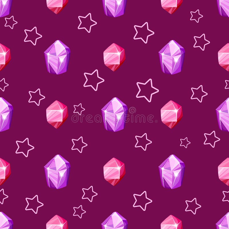 New Crystals Set and Patterns Stock Vector - Illustration of geometry ...