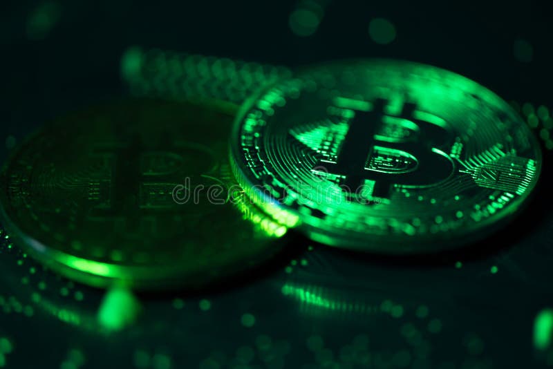 New Currency Bit Coin Trending in Technology Stock Image - Image of ...