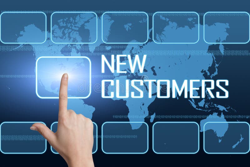 New Customers stock illustration. Illustration of plan - 49026062